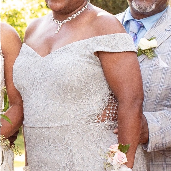 Dresses | Silver Mother Of Bride Dress | Poshmark